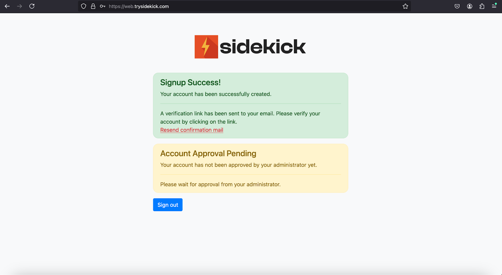 User Settings | Sidekick Manual